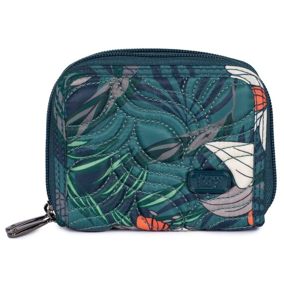 lug | Bags | Lugs Splits Lilly Teal Rfid Protected Zip Wallet Nwot ...
